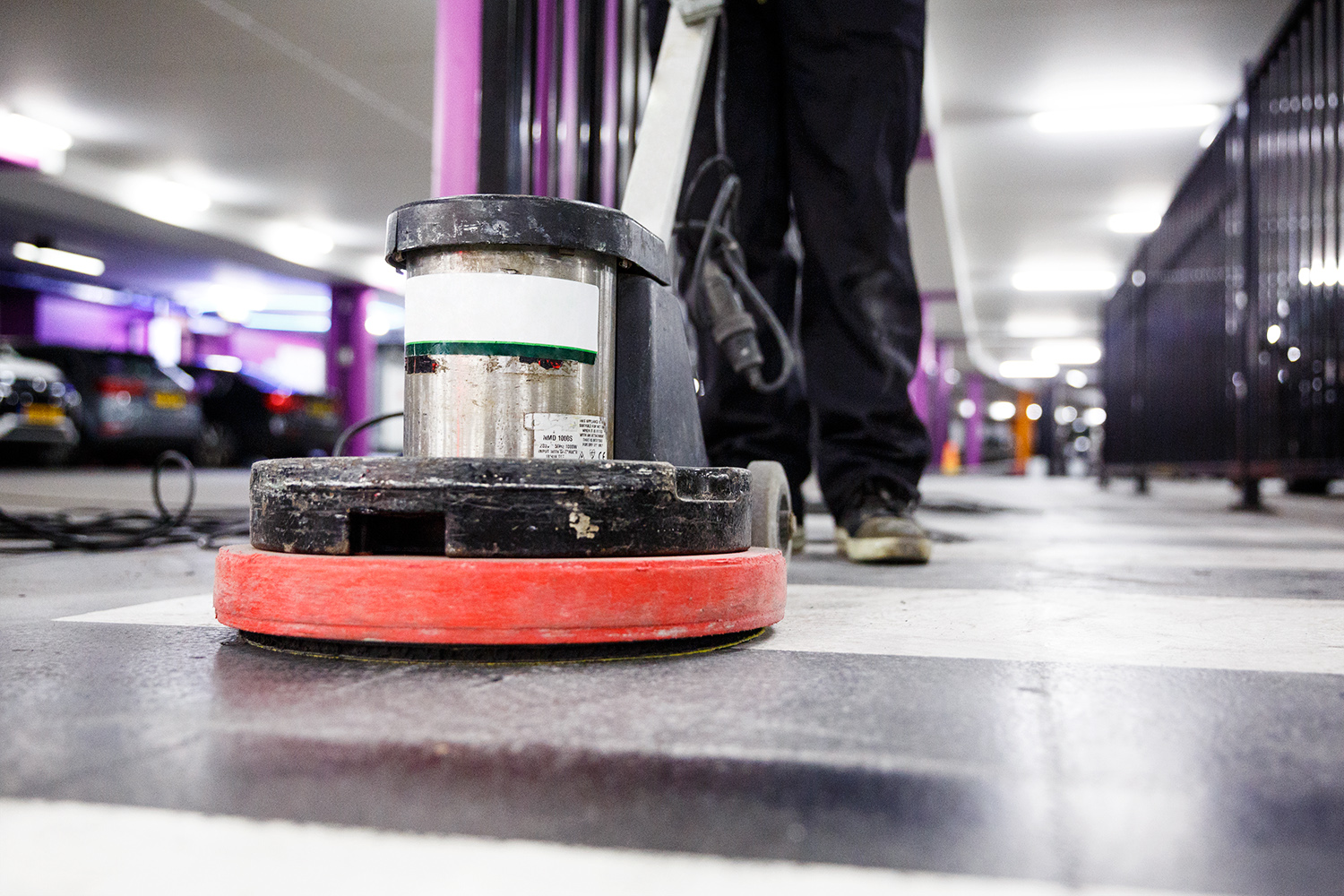 Car park lining at the Olympic Stadium - SolidLux Coating