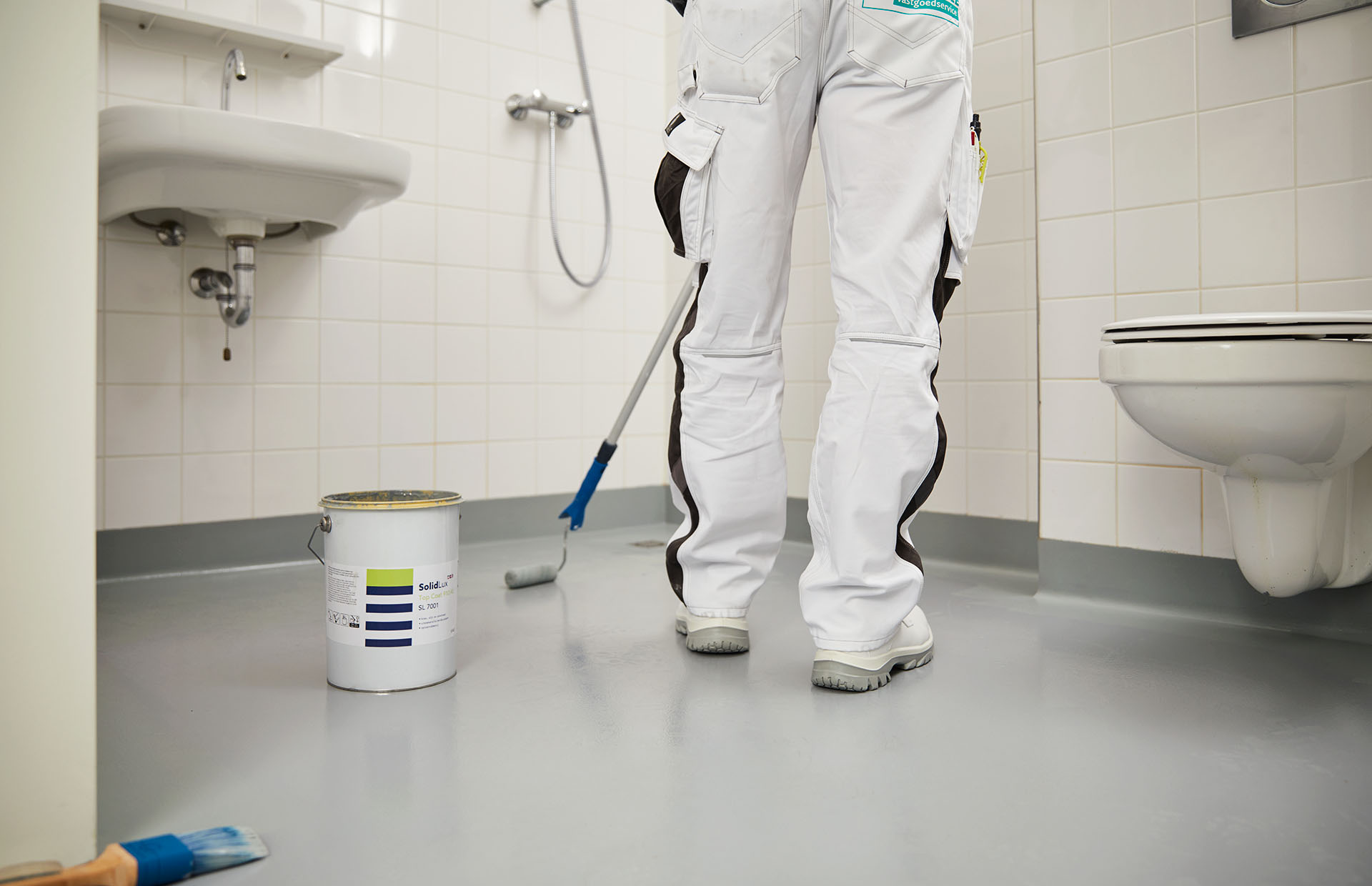 Onderhoud badkamervloeren bij GGNet in Warnsveld - SolidLux Coating